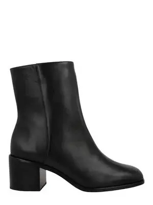 BIRD&CO 50mm Square Block-heel Boots - Black