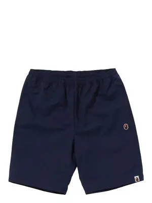 A BATHING APE Ape Head Beach Shorts - Navy Blue