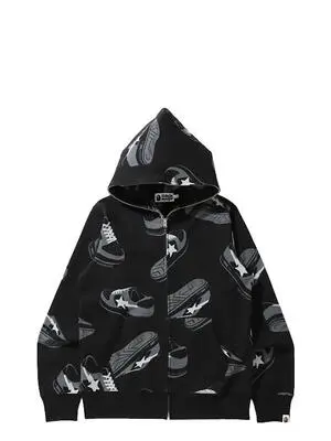 A BATHING APE Full Zip Hoodie - Black