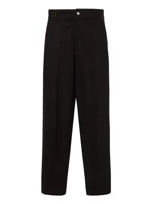 LEMAIRE Mid-rise Barrel-leg Jeans - Black