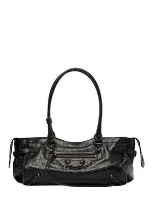 Balenciaga Le City East-west Medium Shoulder Bag - Black