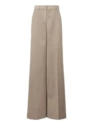 JOSEPH Alana Wide-leg Wool Pants - Beige