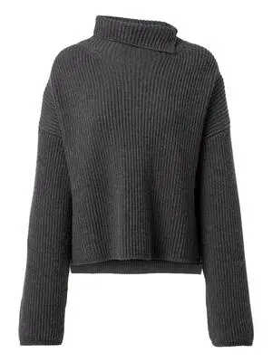 JOSEPH Ribbed-knit Wool-blend Turtleneck Sweater - Grey