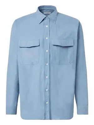 LARDINI Cotton Shirt - Blue