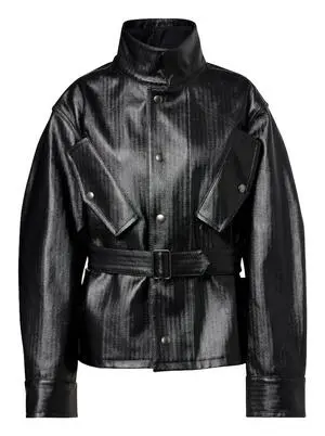 MAISON MARGIELA Herringbone Cotton Jacket - Black