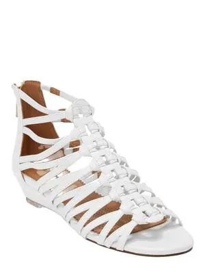 COMFORTVIEW Strappy Gladiator Sandals - White