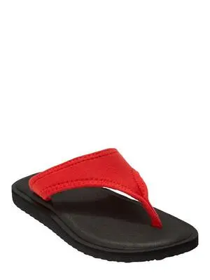 COMFORTVIEW Sylvia Soft Footbed Thong Sandal - Vivid Red
