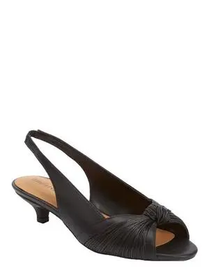 COMFORTVIEW Metallic Slingback - Black