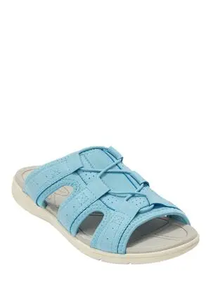 COMFORTVIEW Alivia Water Friendly Slip-on Sandal - Light Blue