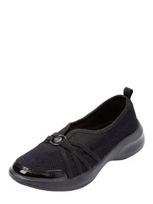 COMFORTVIEW Sport Slip-on Sneaker - Black