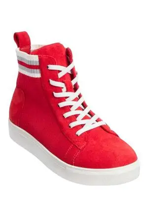 COMFORTVIEW Jacklyn High Top Slip On Sneaker - Red