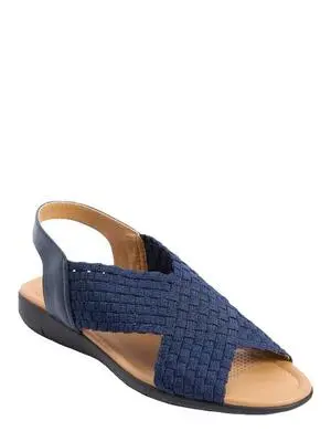 COMFORTVIEW Celestia Sling Sandal - Navy Metallic