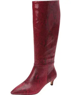 COMFORTVIEW The Poloma Tall Wide Calf Boots - Wine