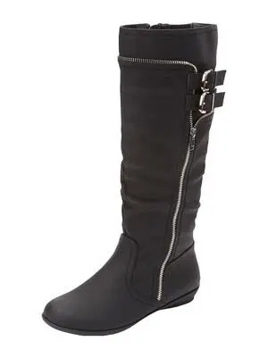 COMFORTVIEW Pasha Wide-calf Boots - Black