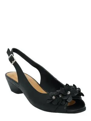 COMFORTVIEW Rider Slingback - Black