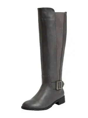 COMFORTVIEW Milan Tall Wide Calf Boots - Grey
