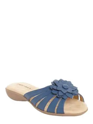 COMFORTVIEW Abigail Slip-on Sandal - Denim