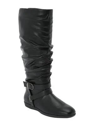 COMFORTVIEW Arya Wide Calf Boots Black