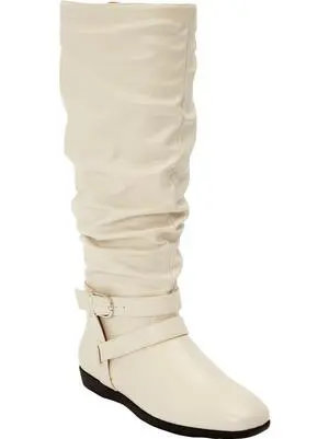 COMFORTVIEW Arya Wide Calf Boots Winter White