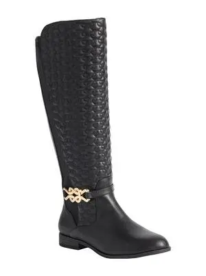 COMFORTVIEW Viona Tall Wide Calf Boots Black