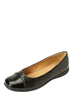COMFORTVIEW The Fay Slip On Flat - Black