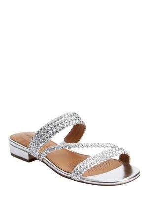 COMFORTVIEW Comfortview Adler Braided Slip-On Mules Silver