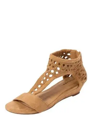 COMFORTVIEW Harper Wedge Sandal - Tan