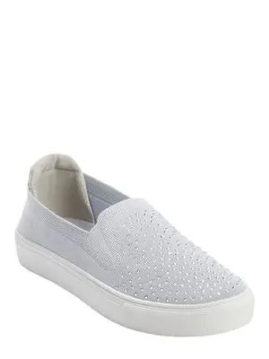 COMFORTVIEW The Alena Slip-on Sneaker - Grey Rhinestone