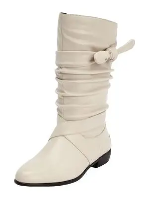 COMFORTVIEW The Heather Wide Calf Boots Winter White