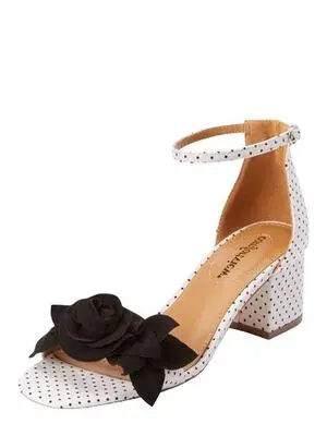 COMFORTVIEW Ona Block Heel Sandal Black Dot