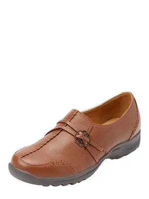 COMFORTVIEW The Natalia Slip-On Flat Brown