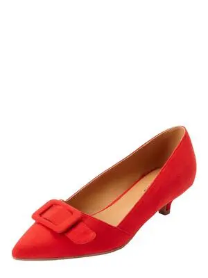 COMFORTVIEW The Holland Buckled Pumps - Bright Ruby