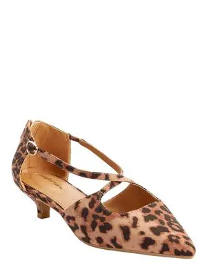 COMFORTVIEW The Dawn Pump With Adjustable Buckle And Zip Closure Leopard