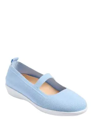 COMFORTVIEW Alisha Orthotic Mary Jane Flat Sky Blue