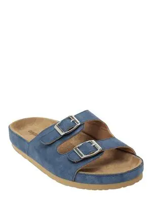 COMFORTVIEW The Maxi Slip On Footbed Sandal - Navy