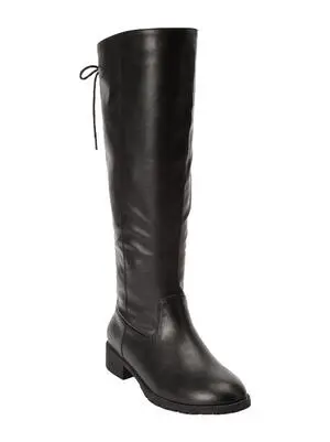 COMFORTVIEW The Charleston Wide Calf Boot - Black