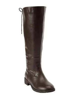 COMFORTVIEW Charleston Tall Wide Calf Boots - Dark Brown