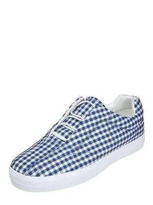 COMFORTVIEW Bungee Slip-on Sneaker - Navy Gingham
