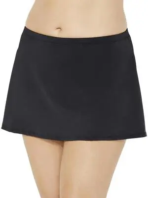 SWIMSUITS FOR ALL Chlorine Resistant A-line Swim Skirt - Black
