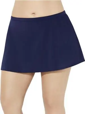 SWIMSUITS FOR ALL Chlorine Resistant A-line Swim Skirt - Classic Navy