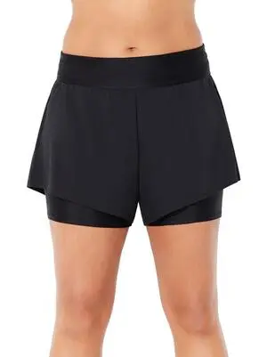 SWIMSUITS FOR ALL Quick-dry Swimsuit Short - Black