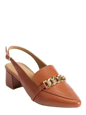 COMFORTVIEW Oaklyn Slingback Heel Brown