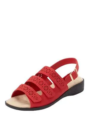 COMFORTVIEW The Sutton Sandal - Hot Red