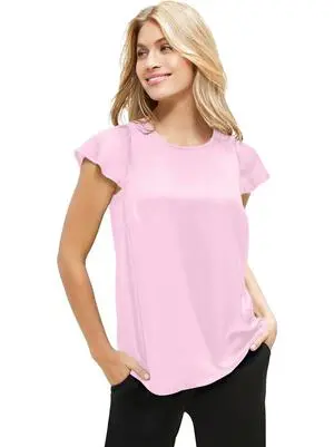 JESSICA LONDON Satin Blouse - Pink