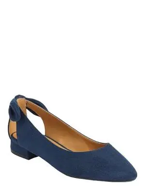 COMFORTVIEW The Nevelle Slip On Flat Navy