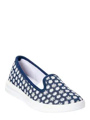 COMFORTVIEW Dottie Slip-on Sneaker - Denim Eyelet