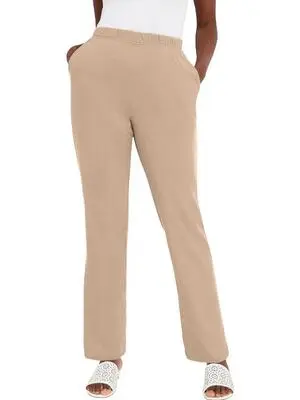 JESSICA LONDON Straight Leg Pant New Khaki