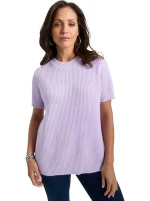 JESSICA LONDON Shaker Tee Pale Lilac