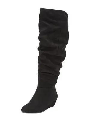 COMFORTVIEW Tamara Tall Wide Calf Boots - Black