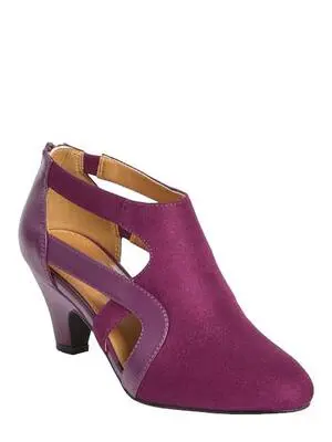 COMFORTVIEW Suede Like Shootie - Eggplant